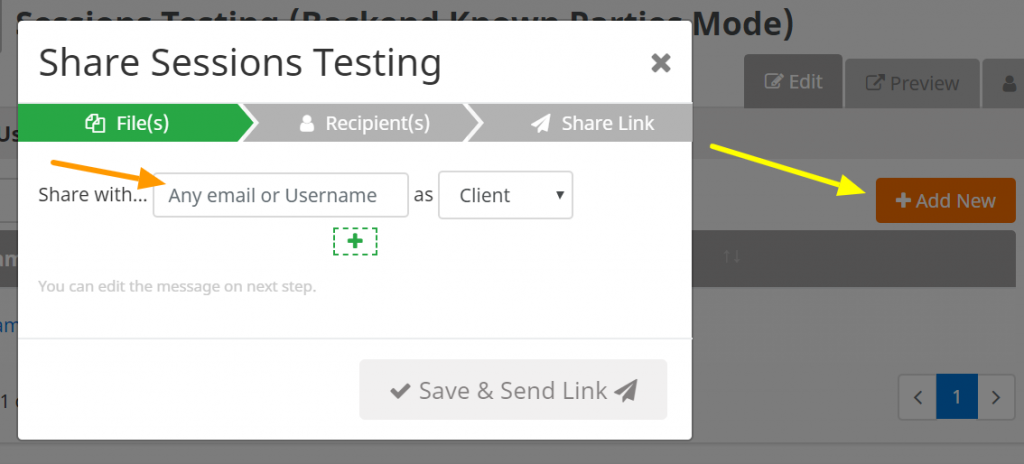 User Sessions - SwiftCloud Support