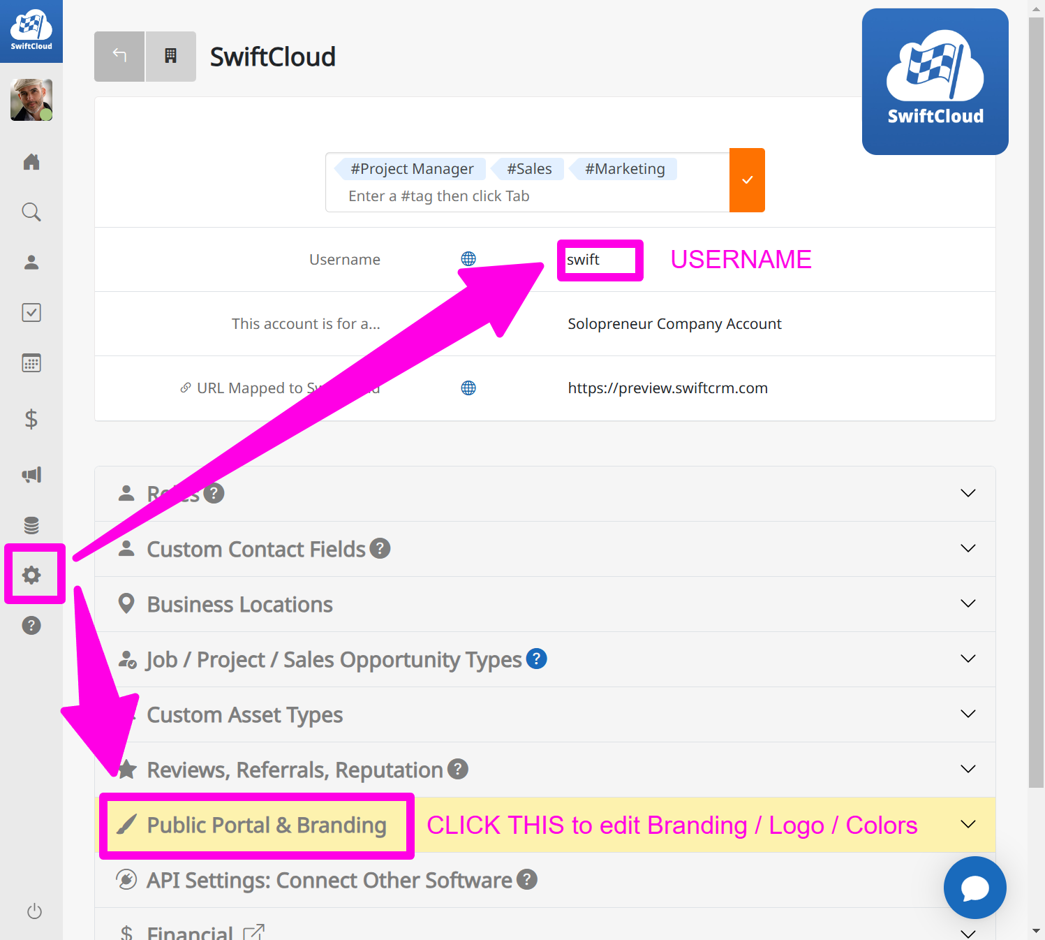 eSign Setup Quick-Start - SwiftCloud Support